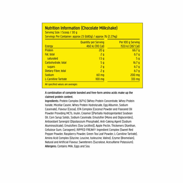 PharmaFreak Ripped Freak Protein - Boost Your Gains