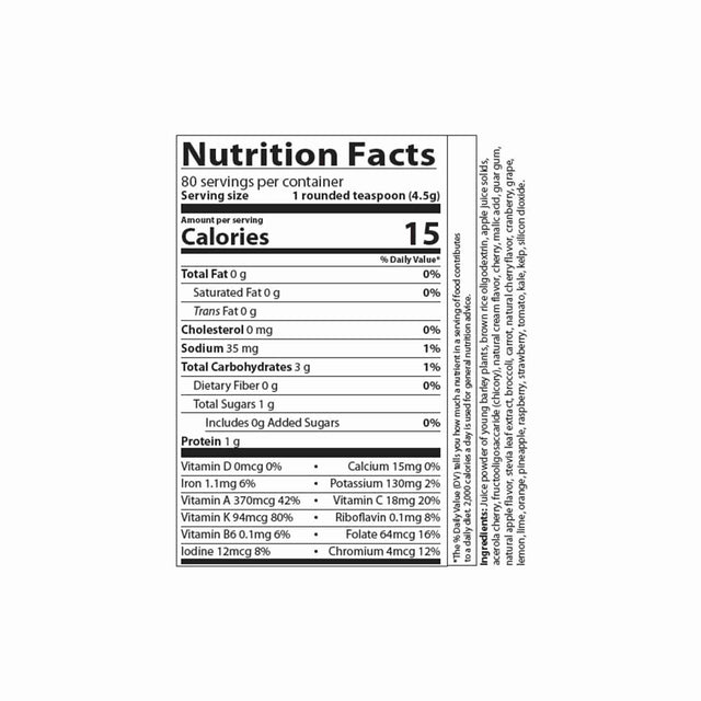 Aim BarleyLife Xtra Powder - Green Juice Concentrate